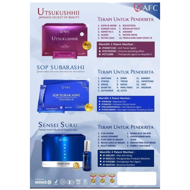 Jual AFC suplemen kesehatan asal Jepang sepaket | Shopee Indonesia