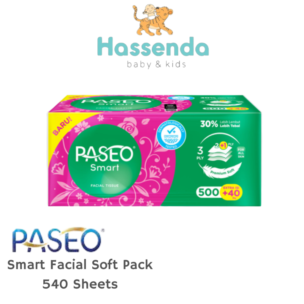 Jual Paseo Smart Facial Soft Pack 540 Sheets (Tissue Kering) | Shopee ...