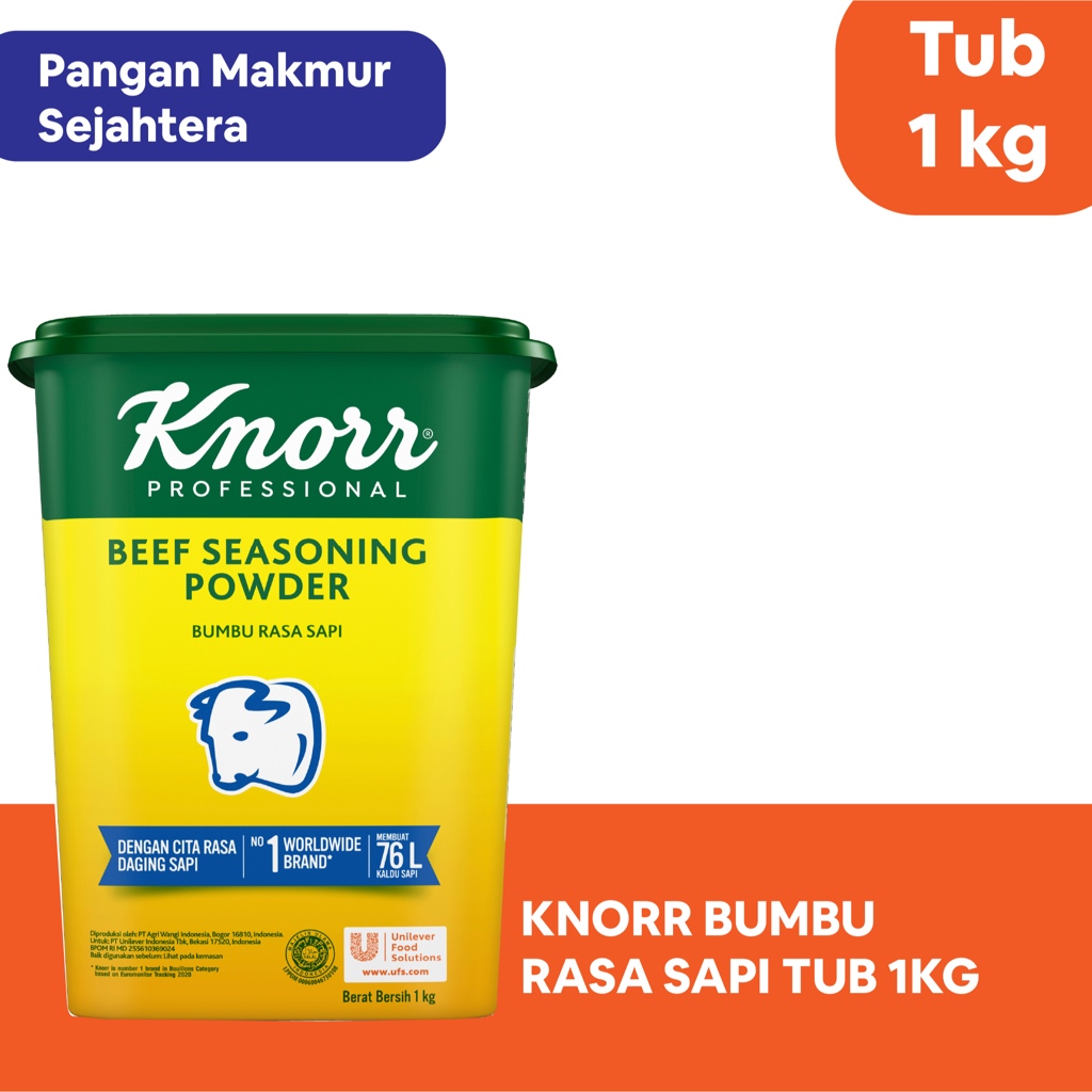 Jual KNORR - BUMBU PENYEDAP RASA KALDU SAPI / BEEF SEASONING POWDER 1kg ...