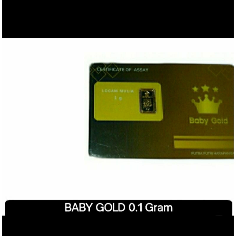 Jual Logam Mulia Baby Gold 1 Gram Emas Batangan Emas Mini Bersertifikat ...