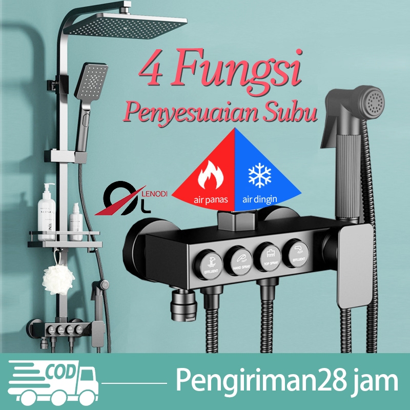 Jual Shower Kamar Mandi 4 Dalam 1 Set Dengan Sprayer Faucet Sprayer ...