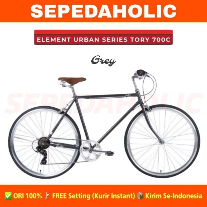 Jual Sepeda Commuter Hybrid ELEMENT TORY 700C Urban 7 Speed Roadbike ...