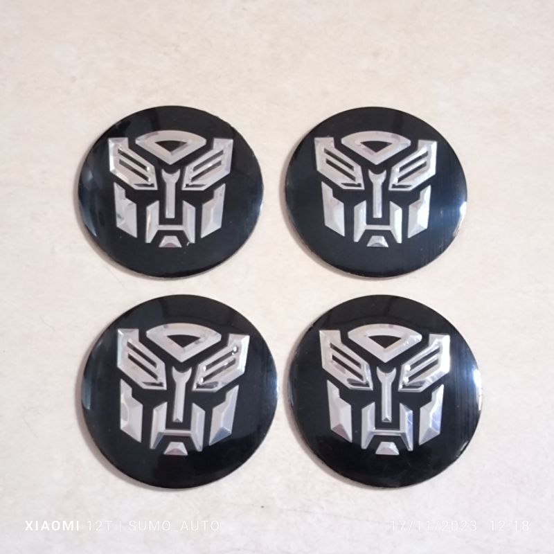 Jual sticker stiker lapisan tutup dop velg mobil logo TRANSFORMER ...