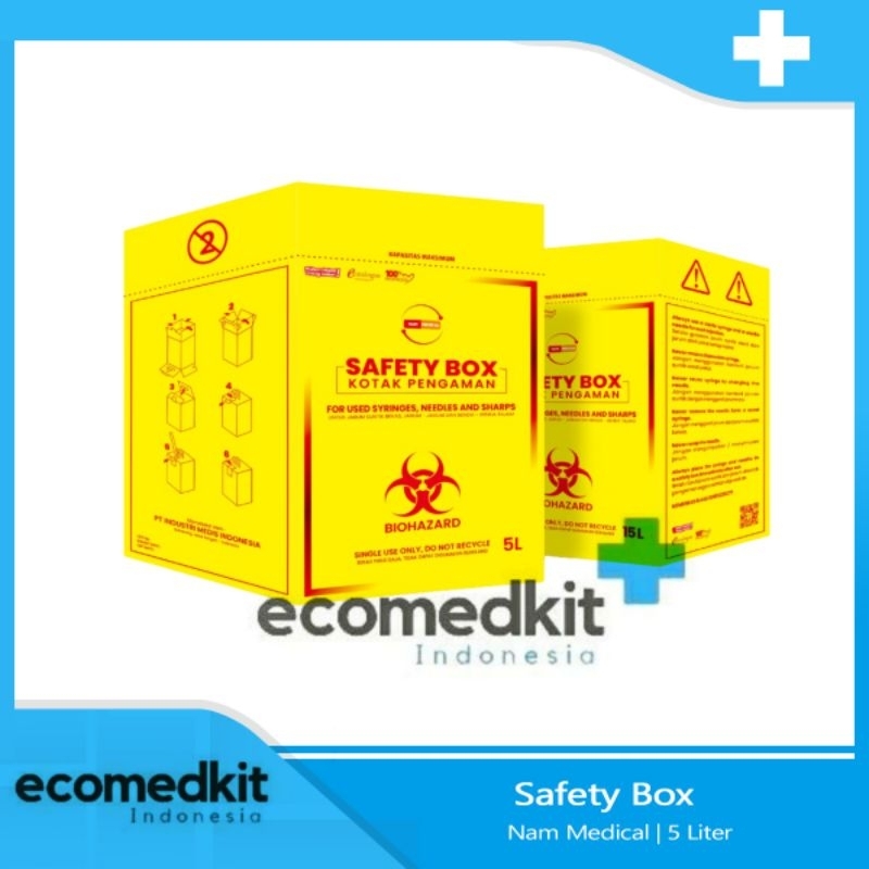 Jual Kardus Safety Box 5L | Tempat Sampah Limbah Medis 5 Liter | Shopee Indonesia