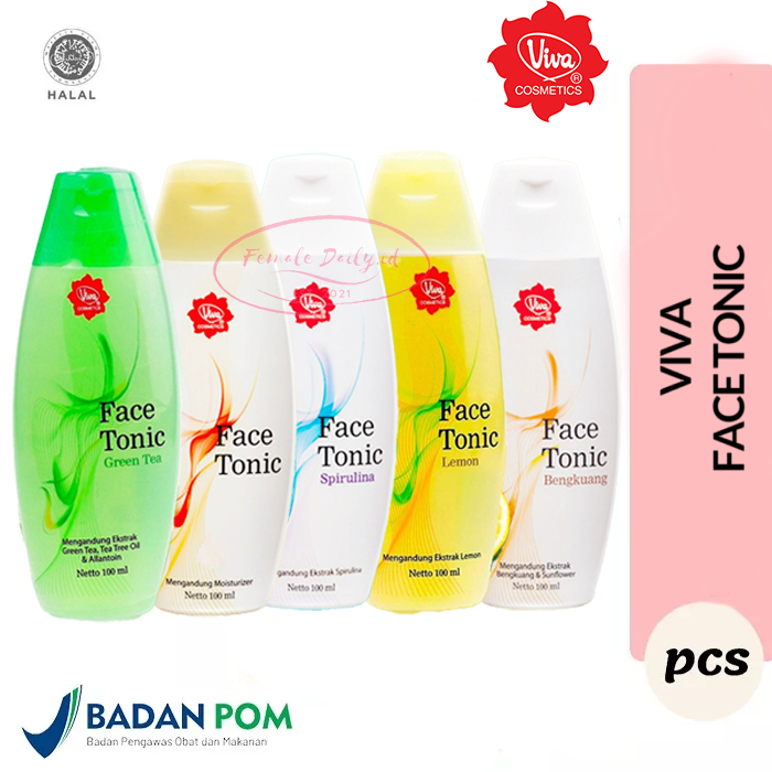 Jual VIVA Face Tonic 100ml (Toner Penyegar Viva) Original BPOM | Shopee ...