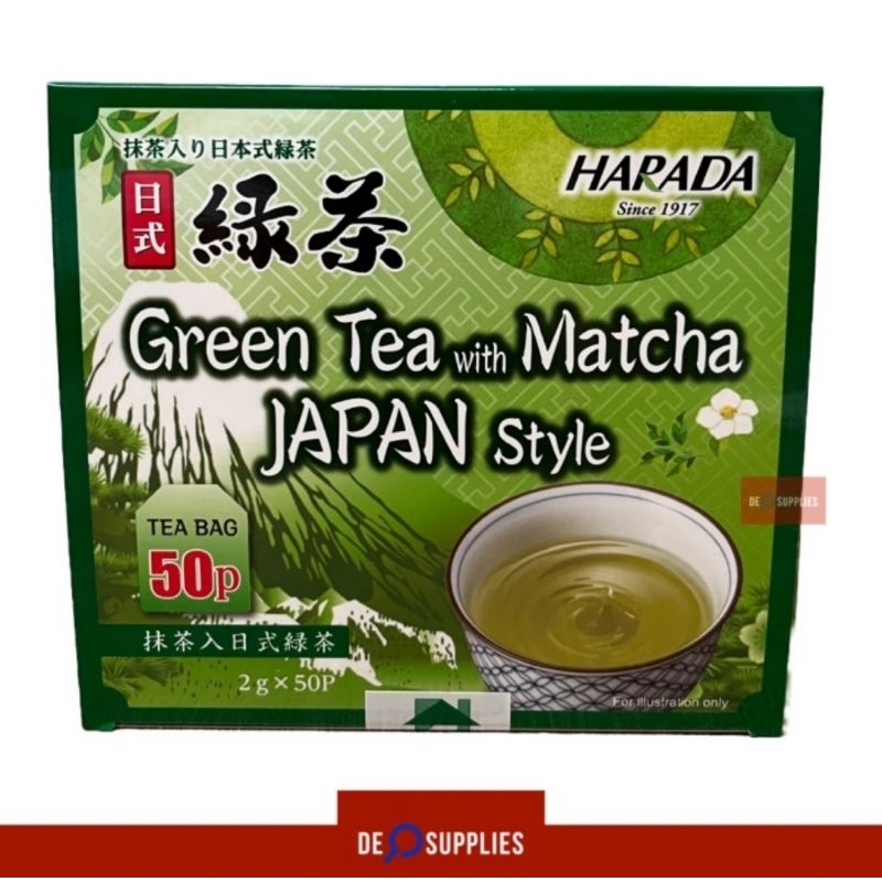Jual Harada Green Tea with Matcha Japan Style 50s - Teh Ocha Hijau ...