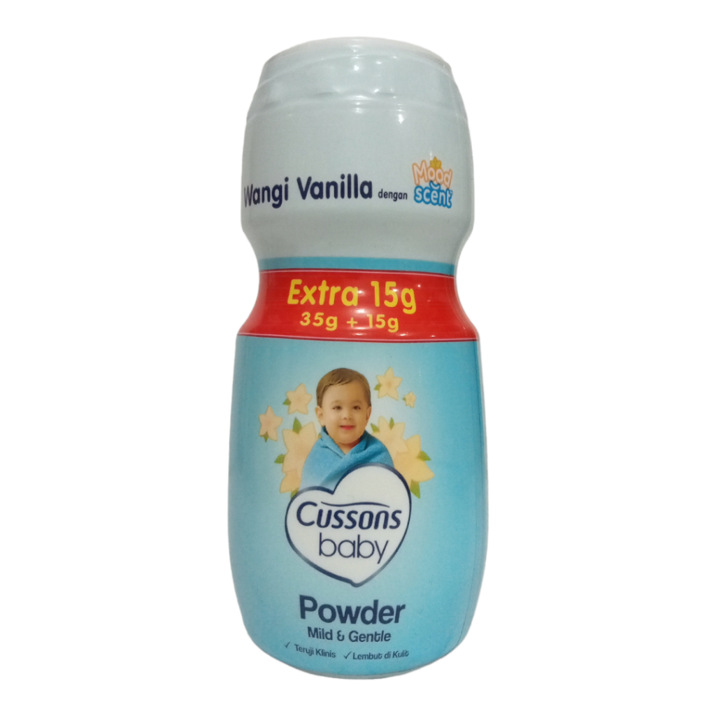 Jual CUSSONS BABY POWDER 35+15gr BEDAK BAYI MILD GENTLE SOFT SMOOTH ...