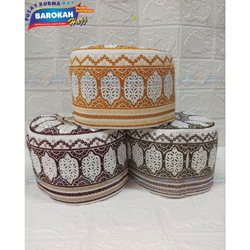 Jual KOPYAH TINGGI ASLI BANGLADESH / PECI KAIN TINGGI / SONGKOK PUTIH ...
