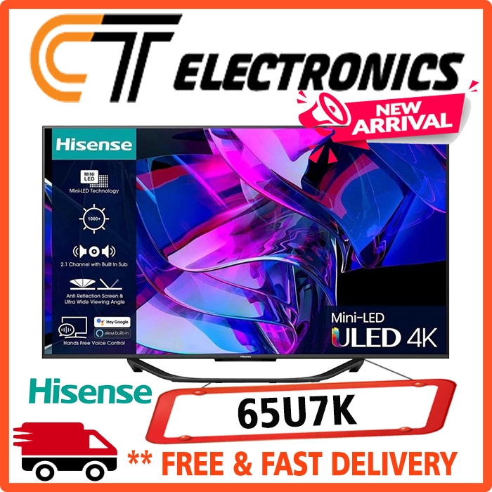 Jual HISENSE 65U7K ULED Mini LED 65 Inch 4K VIDAA OS Smart | Shopee ...