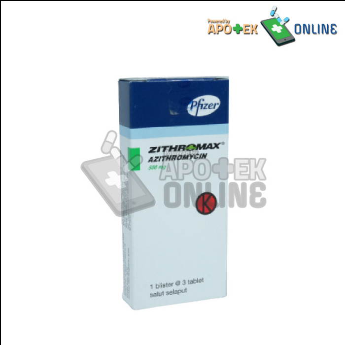 Jual ZITHROMAX 500 MG 1 STRIP ISI 3 TABLET | Shopee Indonesia