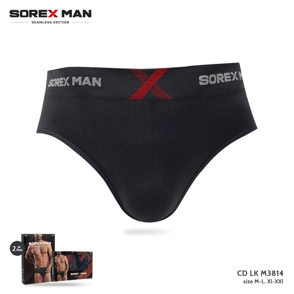 Jual (2 PCS) Sorex Man Seamless Celana Dalam Segitiga Men Brief M 3814 ...