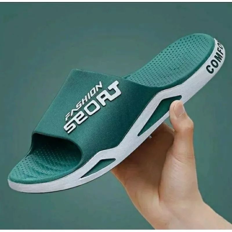 Jual Sandal Slip-On Pria Terbaru Sendal Selop Cowok Nyaman Kekinian ...