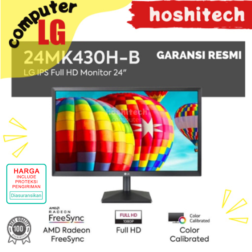 Jual Monitor LED LG 24MK430H-B IPS FHD 24" VGA HDMI 1920x1080 AMD ...