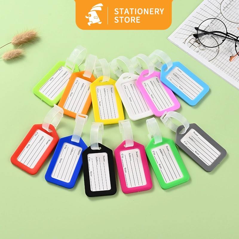 Jual luggage tag gantungan Koper Tas Label Nama name tage Bahan Plastik ...
