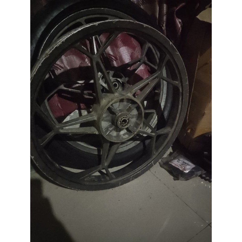 Jual velg Kawasaki zone original sett napger dan tutup kampas | Shopee ...