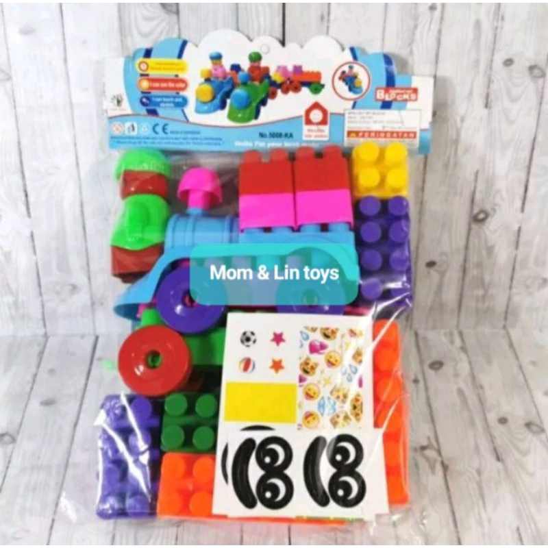 Jual MAINAN BLOCKS INTELLECT SET DINO & KERETA API TOMASE KANTONG ...