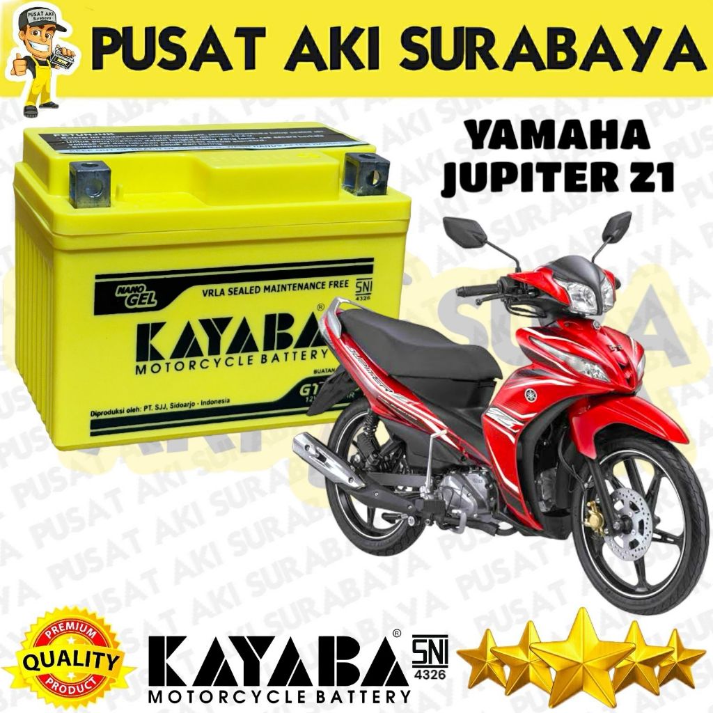 Jual AKI MOTOR TERMURAH SE INDONESIA ACCU KAYABA GTZ5S ORIGINAL KYB 12 ...