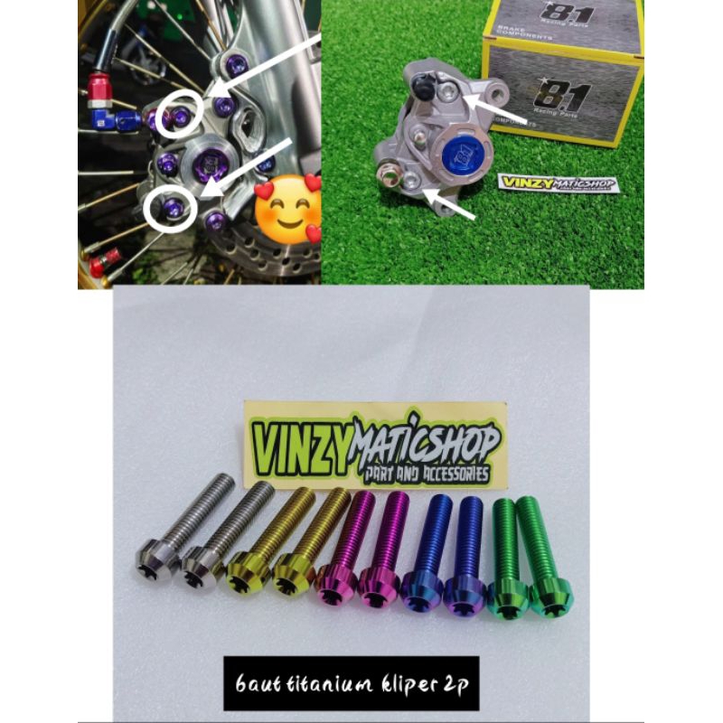 Jual baut titanium original gr5 Vietnam | Shopee Indonesia