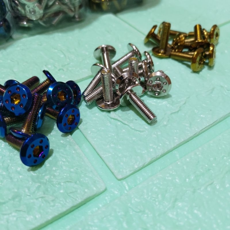 Jual HARGA SATUAN(1BAUT) BAUT PROBOLT DISC CAKRAM BAUT PIRINGAN DRAT 10 MOTOR VARIO NEW ADV ...