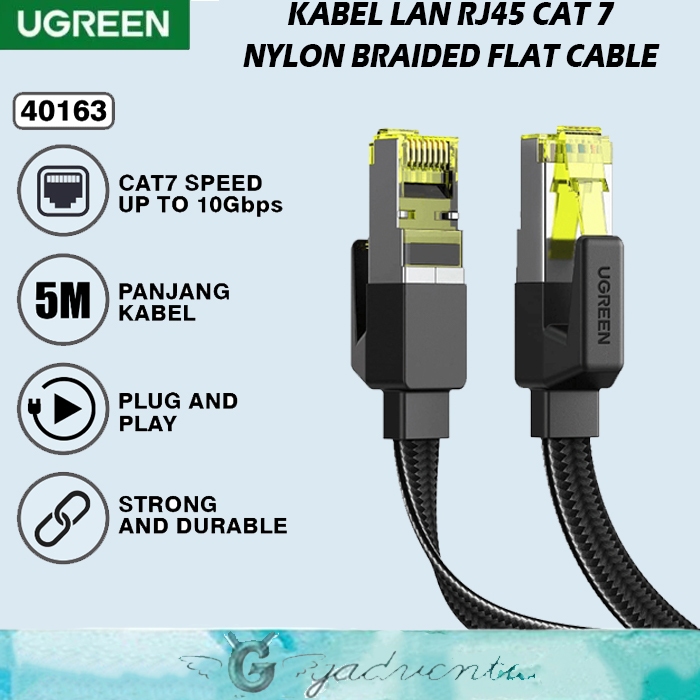 Jual Ugreen Kabel LAN Ethernet 10Gbps Internet Modem RJ45 Cat7 Tv ...