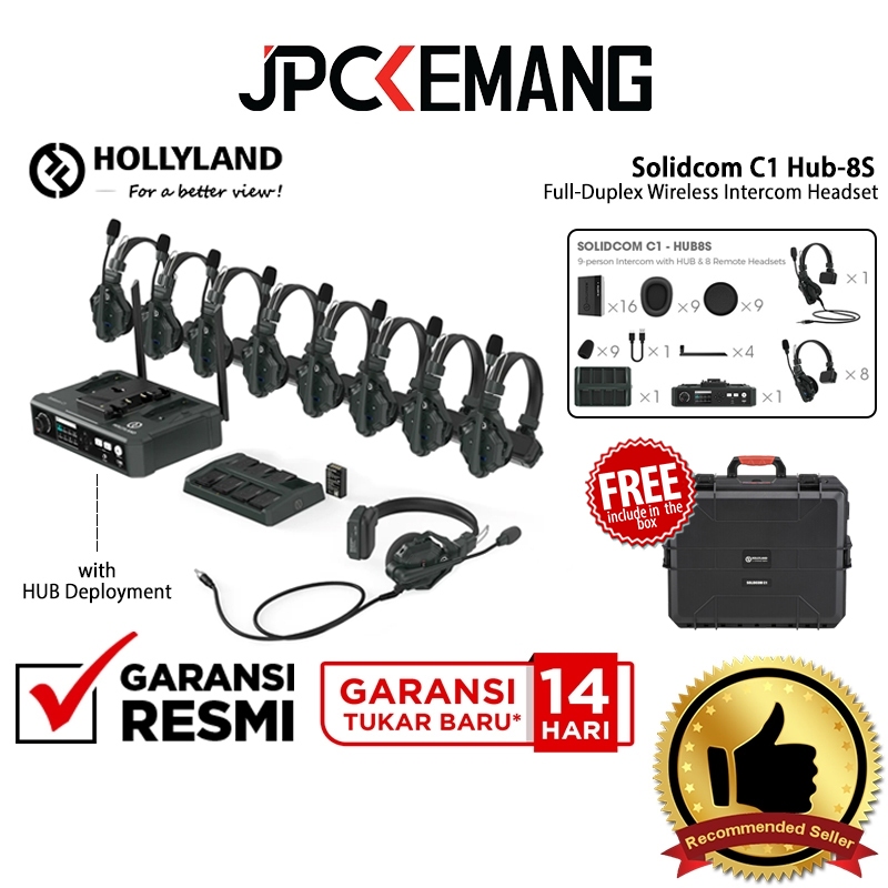 Jual Hollyland Solidcom C1 Hub 8S 9-Person Wireless Headset Intercom ...