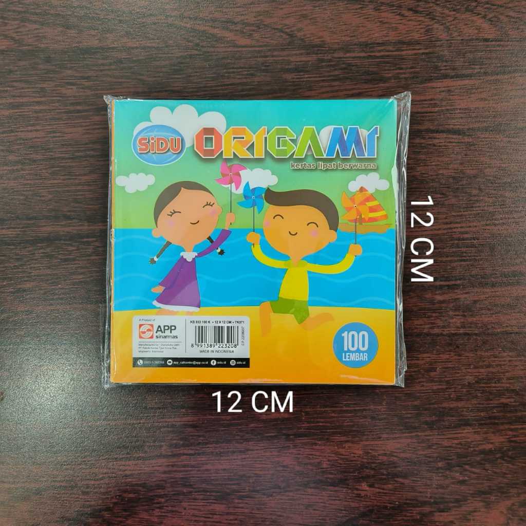 Jual KERTAS LIPAT ORIGAMI KECIL SIDU 12 X 12 CM ( 100 LEMBAR ) KERTAS ...