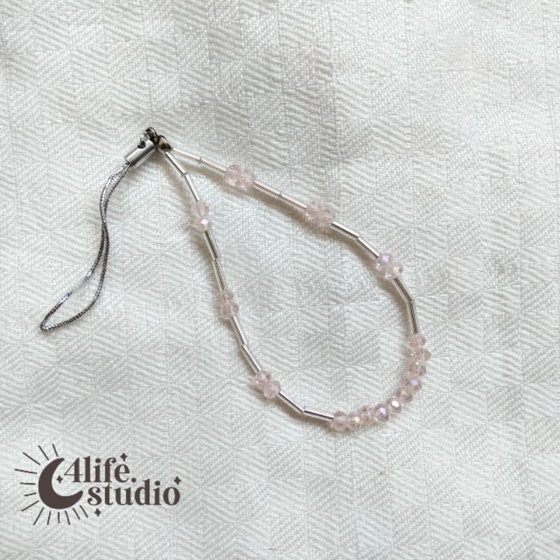 Jual [BACA DESKRIPSI] STRAP PHONE BEADS CUTE PINK GLOWS GANTUNGAN ...