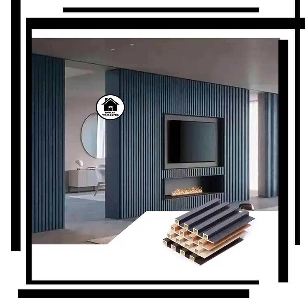 Jual RW Wood Panel WPC Dekorasi Tembok Minimalis Wall Panel PVC Motif ...