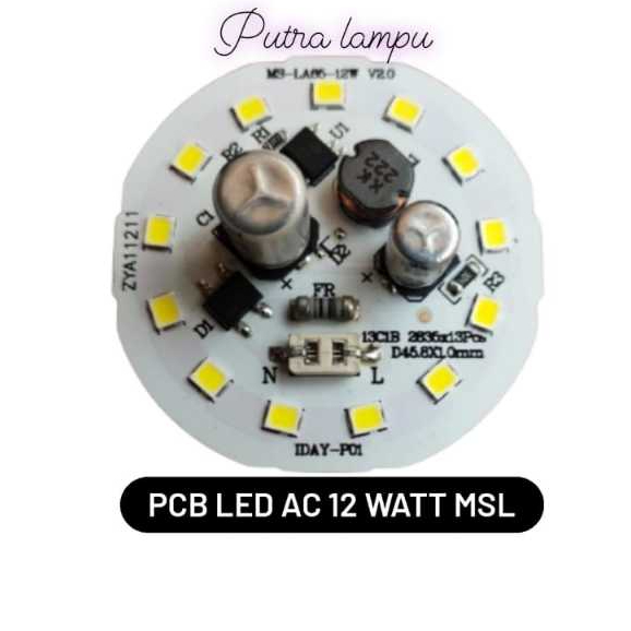 Jual PCB LED AC 12 WATT TYPE MSL/MESIN LAMPU LED AC 12 WATT TYPE MSL ...