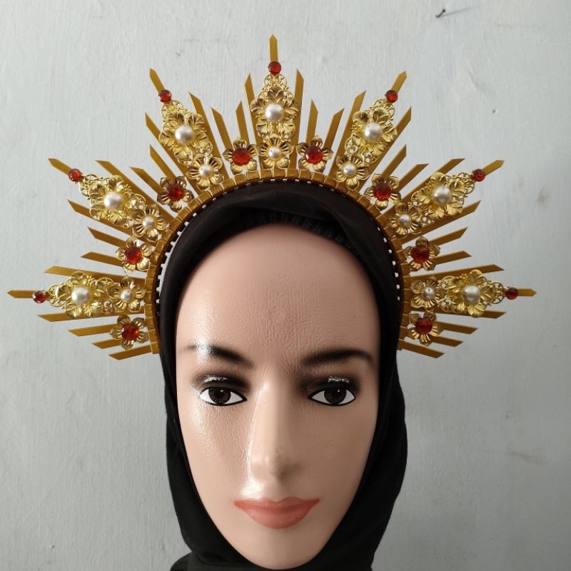 Jual halo crown/ mahkota/ bando tari / aksesoris photoshoot / aksesori ...