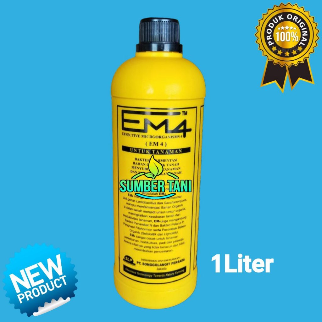 Jual EM4 PERTANIAN - 1 LITER - Bakteri Pengurai Pupuk Kandang Kompos ...