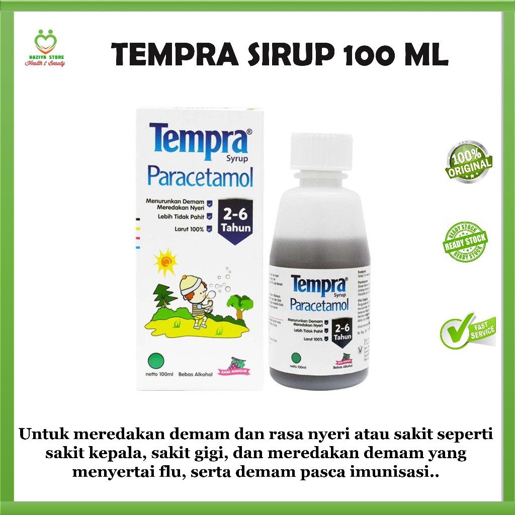 Jual TEMPRA SIRUP 100 ML Obat Penurun Demam- Penurun Panas- Sakit ...