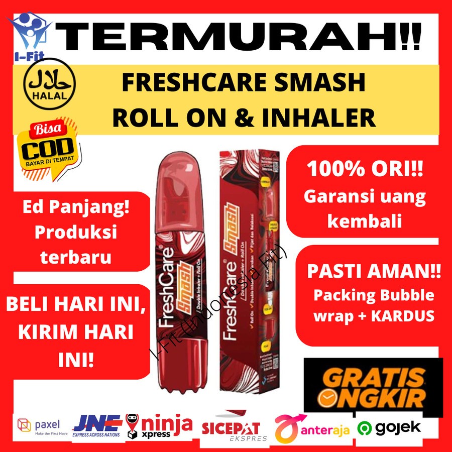 Jual Freshcare Smash 4 in 1 Double Inhaler Roll On Kerok Pijat | Shopee ...