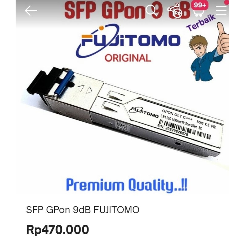 Jual SFP GPON 9dB Fujitomo | Shopee Indonesia