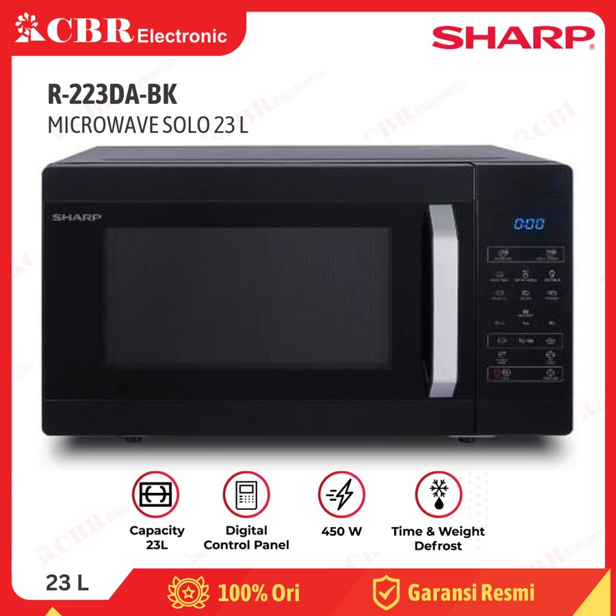 Jual Microwave SHARP R-223DA-BK (23L / Solo) | Shopee Indonesia