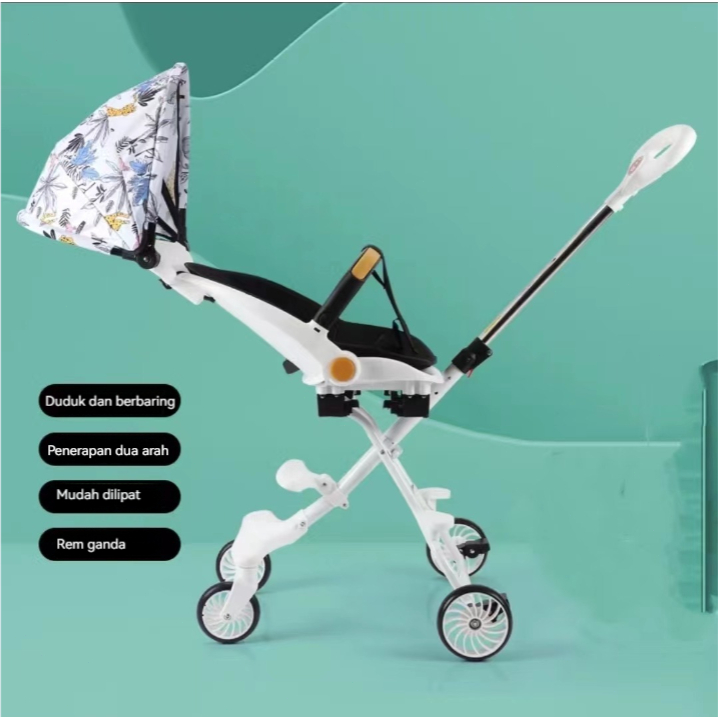 Jual Jutastore Stroller Baby 2way Travel Lightweight Foldable Baby ...