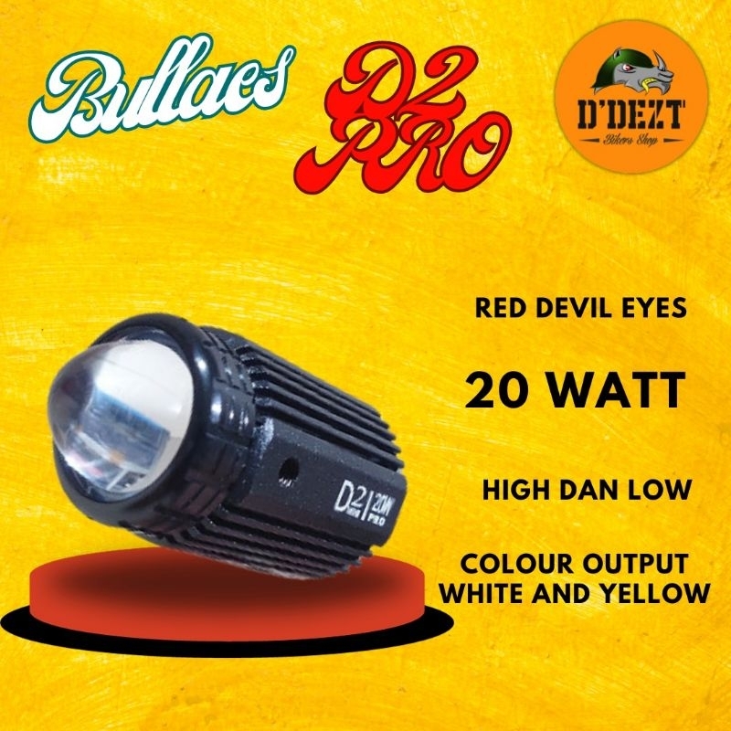 Jual LAMPU LED BULLAES D2 PRO LASER 20WATT | Shopee Indonesia