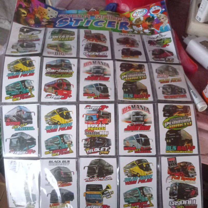 Jual STICKER BUS MANIA 1 PAPAN | Shopee Indonesia