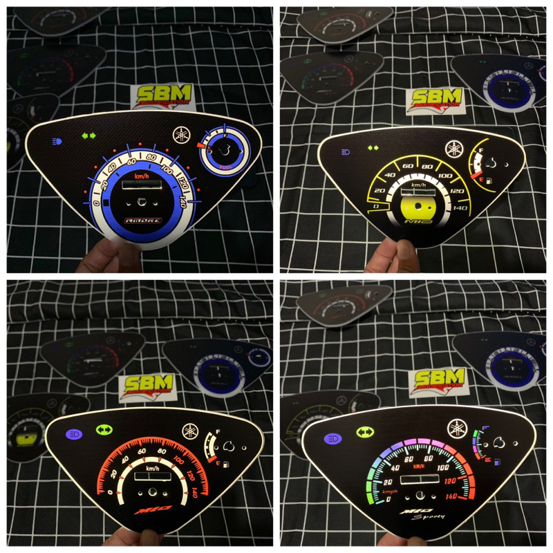 Jual Papan Speedometer Indiglow Yamaha Mio Sporty & Mio Smile Speedo ...