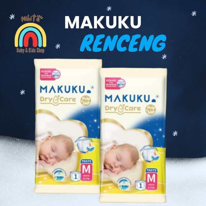 Jual Makuku Dry care Renceng / Makuku Dry care single pack M L XL XXL ...