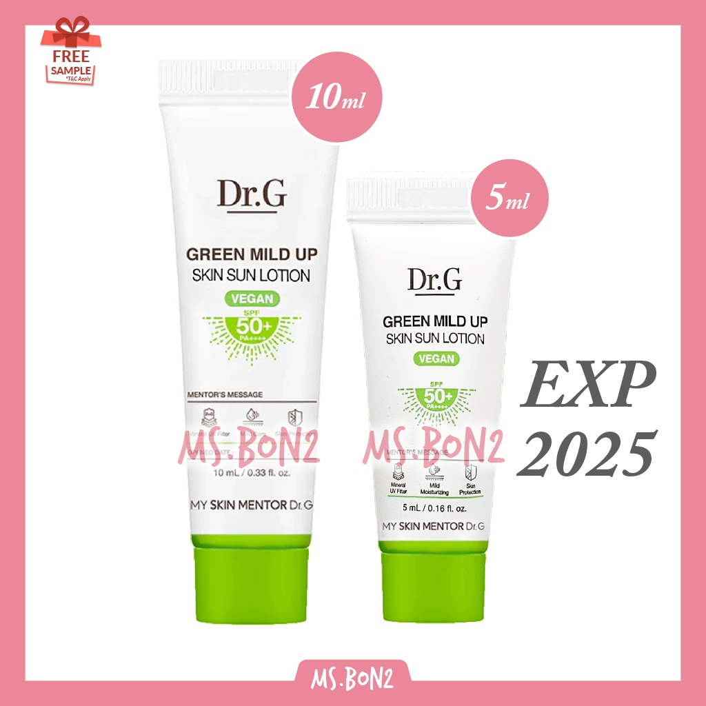 Jual DR.G Green MILD / BRIGHTENING UP Sun + Sun+ Sample Trial Travel ...