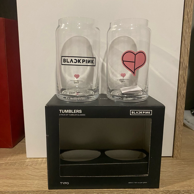 Jual Typo x Blackpink Glass Tumbler Original Gelas Minum Blackpink ...