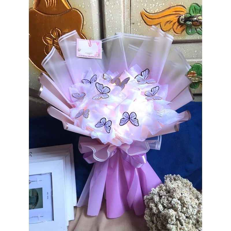 Jual Bucket butterfly buket kupu-kupu new series free lampu led ...