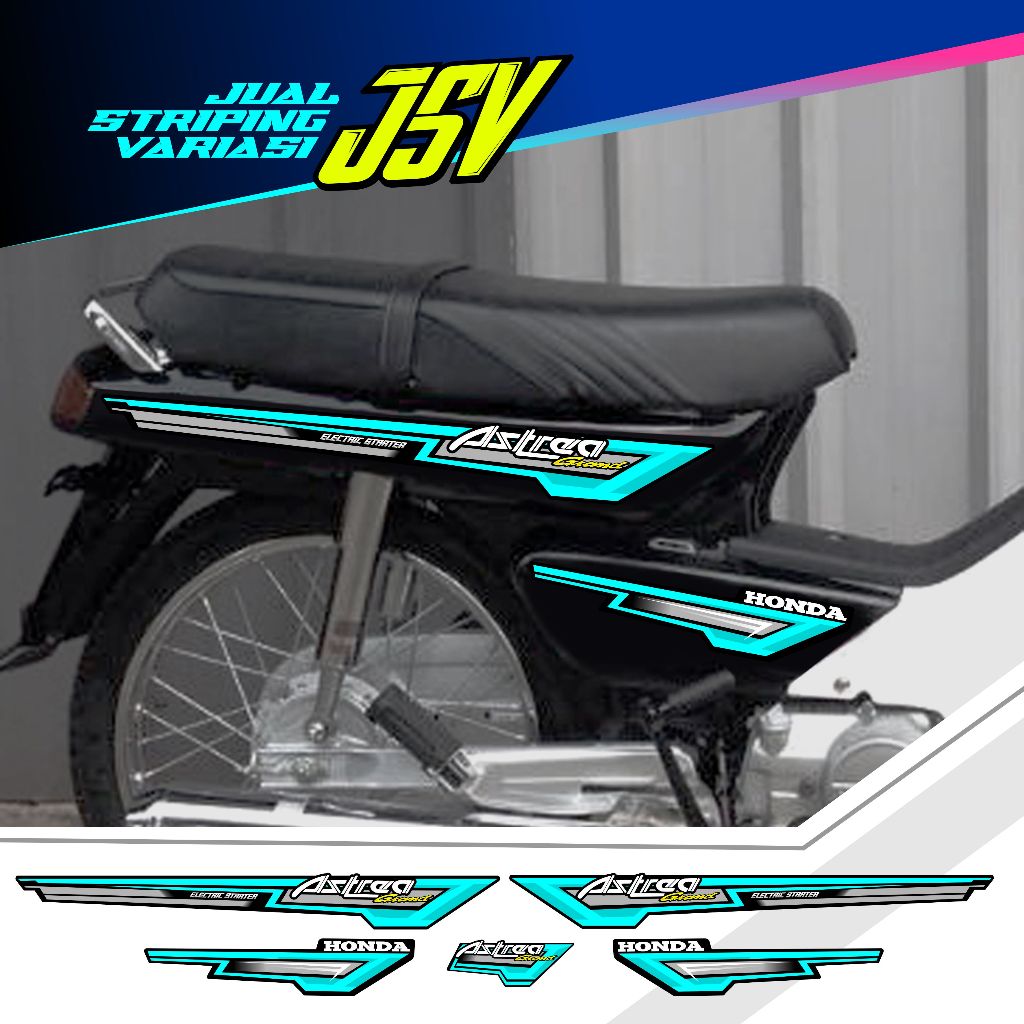 Jual Striping Variasi Honda Astrea Grand Stiker Motor Star Premium ...