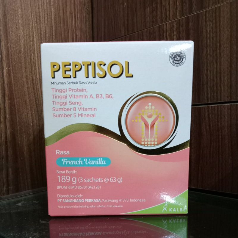 Jual Peptisol Rasa French Vanilla 189g (3sachets@63g) | Shopee Indonesia