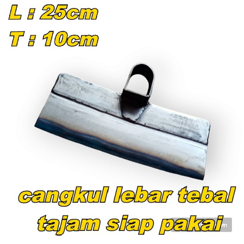 Jual cangkul lebar 25cm tajam tebal dan siap pakai cangkul tanah ...