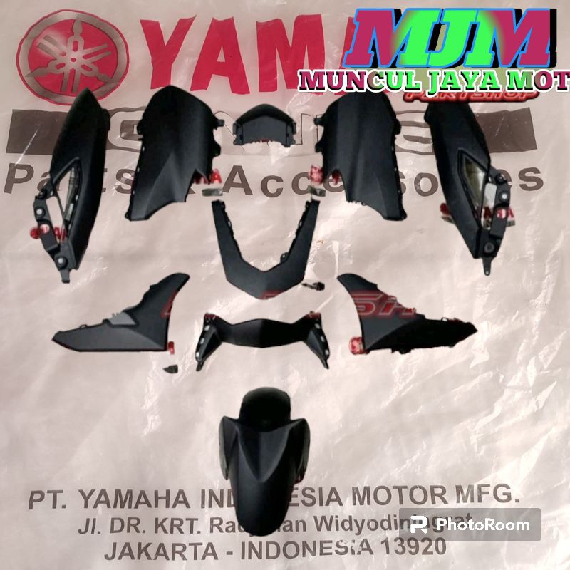 Jual body halus fullset new nmax hitam doff kasar B6H-P3 original ...