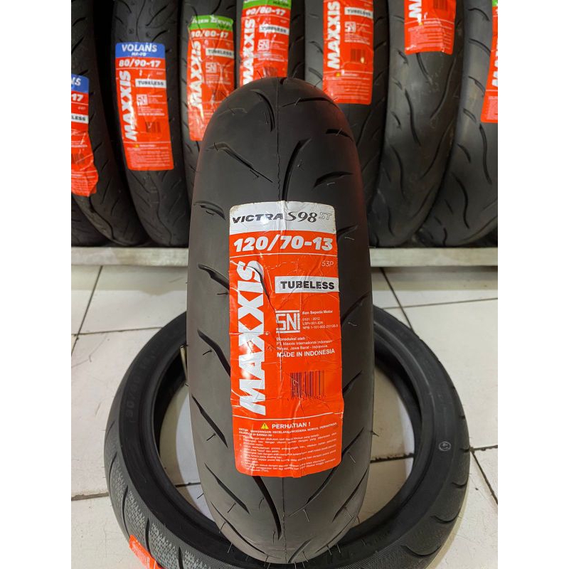 Jual Ban motor maxxis victra ukuran 120/70-13 Tubless, untuk motor ...