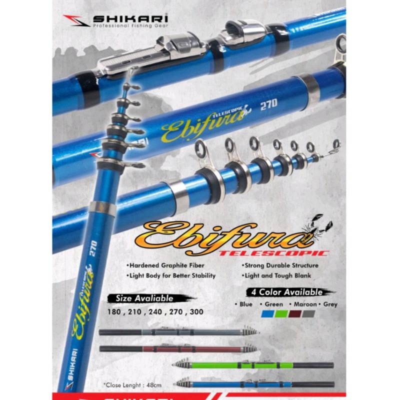 Jual Rod Tegek Kolong Shikari Ebifura - Pole kolong Antena Shikari ...