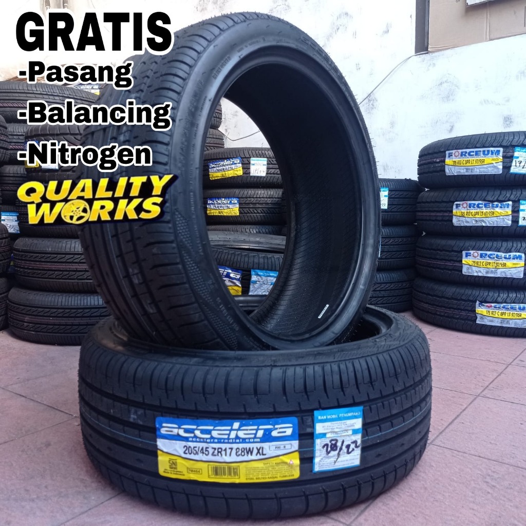 Jual Ban Mobil Ertiga ring 17 ukura 205 45 R17 Accelera Phi 205/45 R17 ...